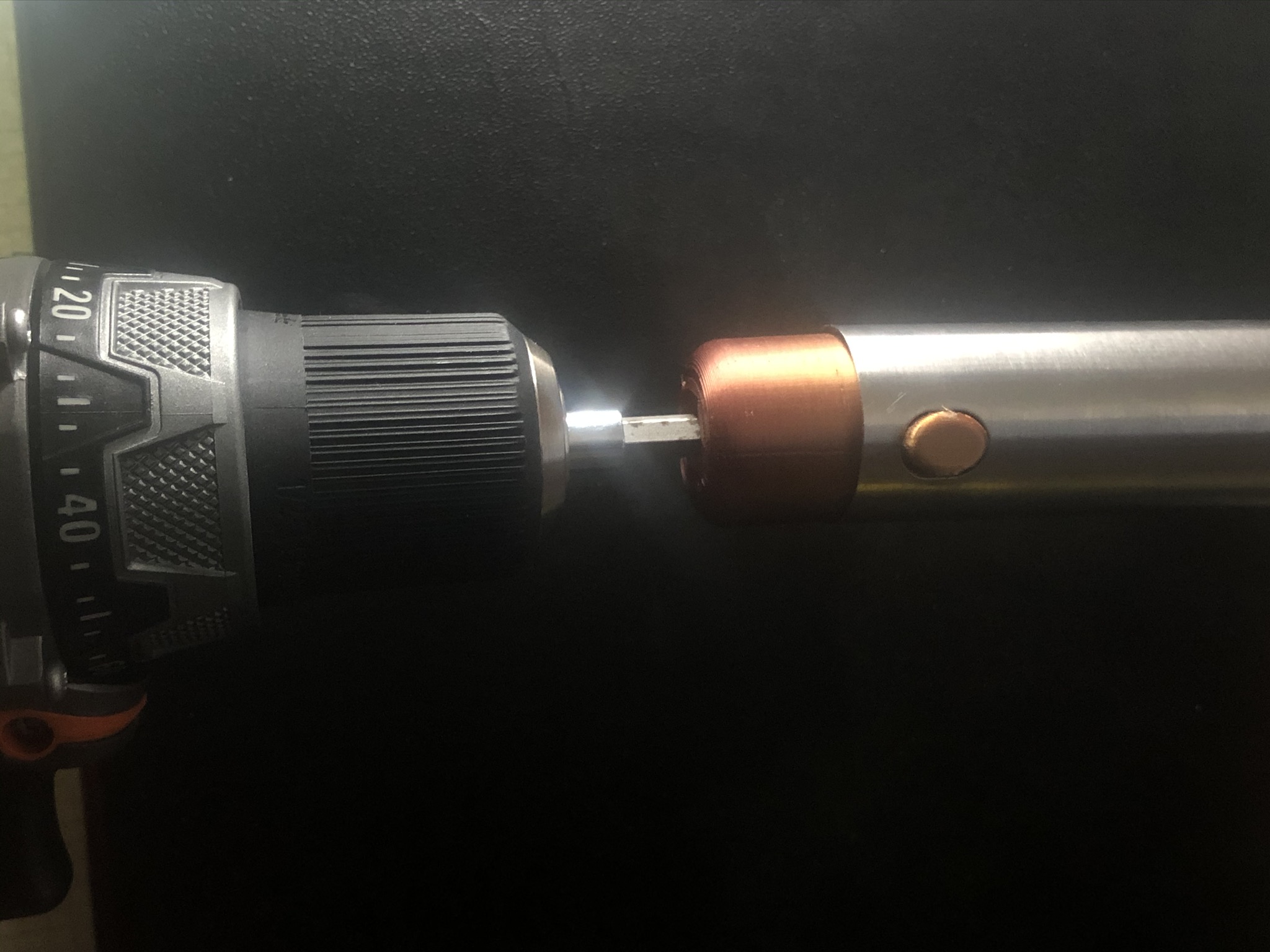 Drill adapter for pineapple coring auger by Potato Factory | Download ...