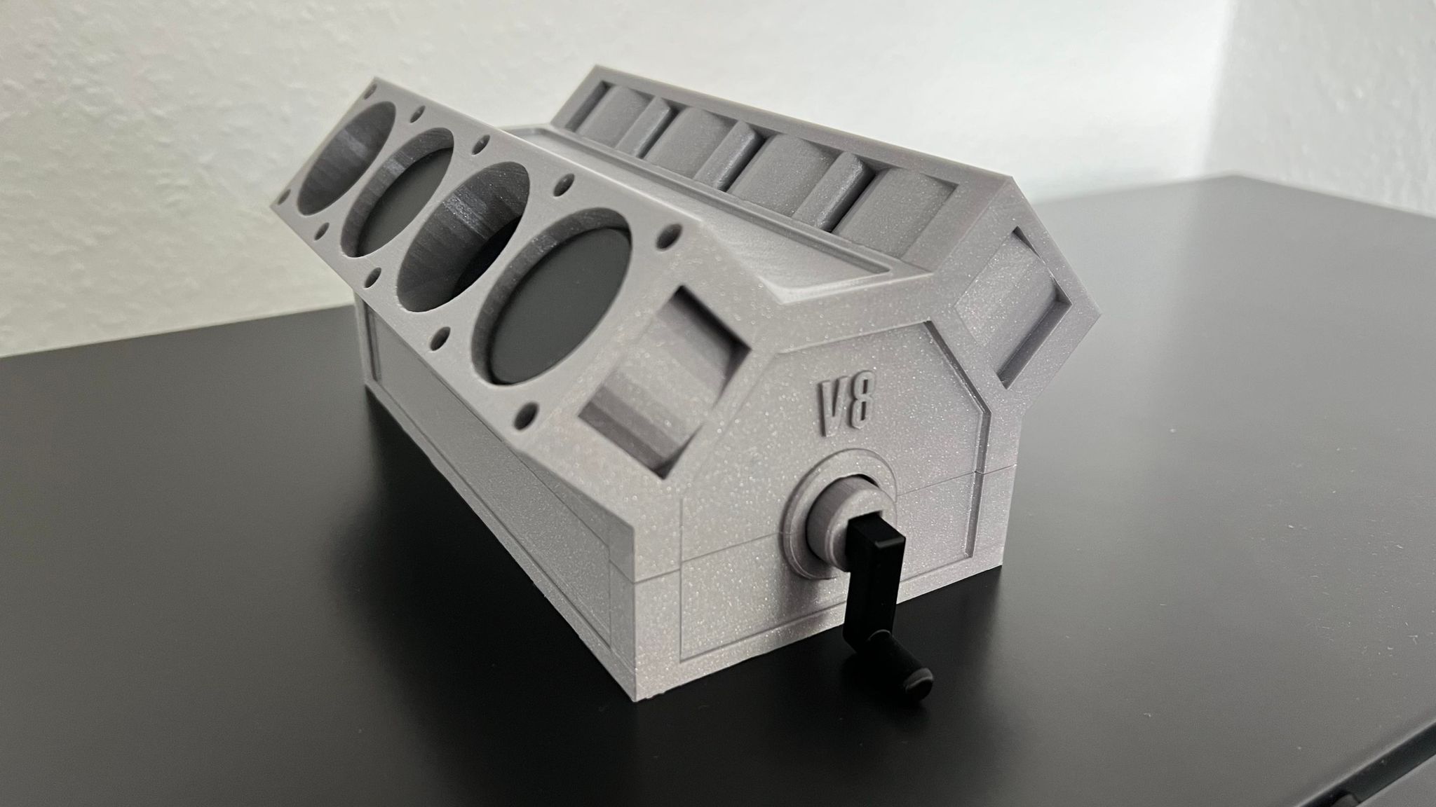 V8 Engine (Mechanical Movement) von mathp | Kostenloses STL-Modell ...