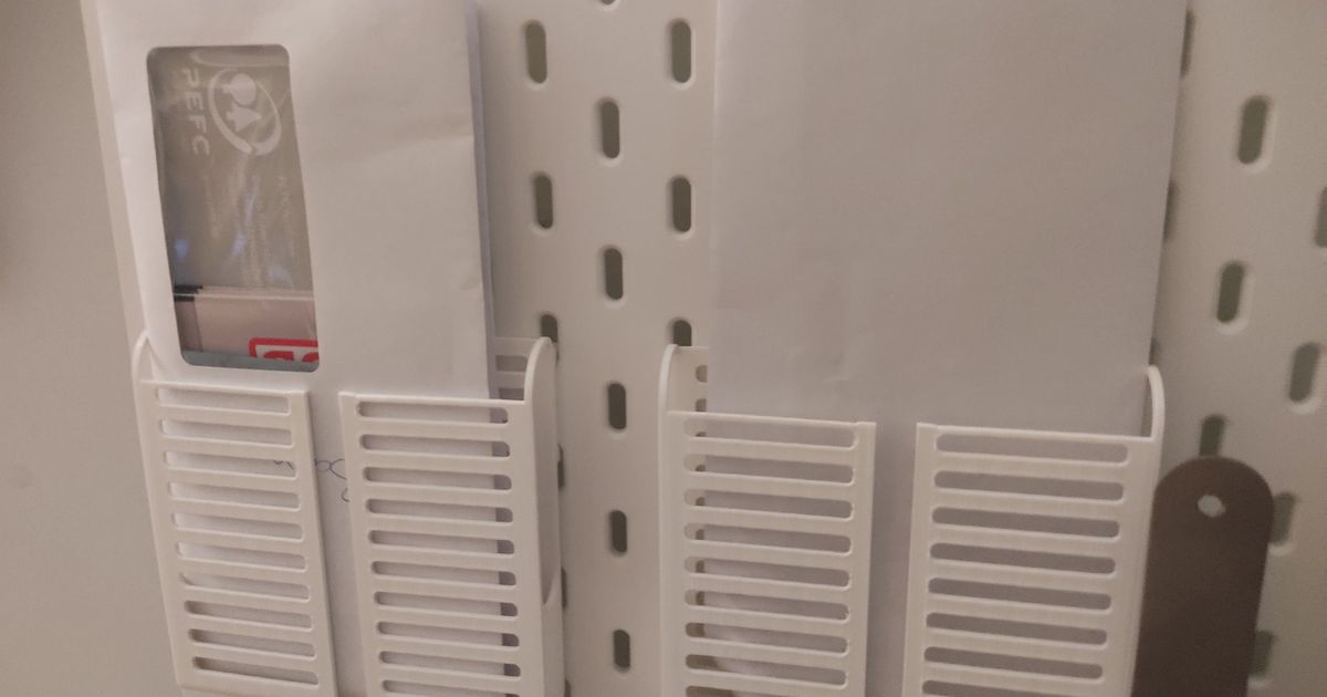 Letter Organizer for IKEA SKADIS by m3lv1lle | Download free STL model ...