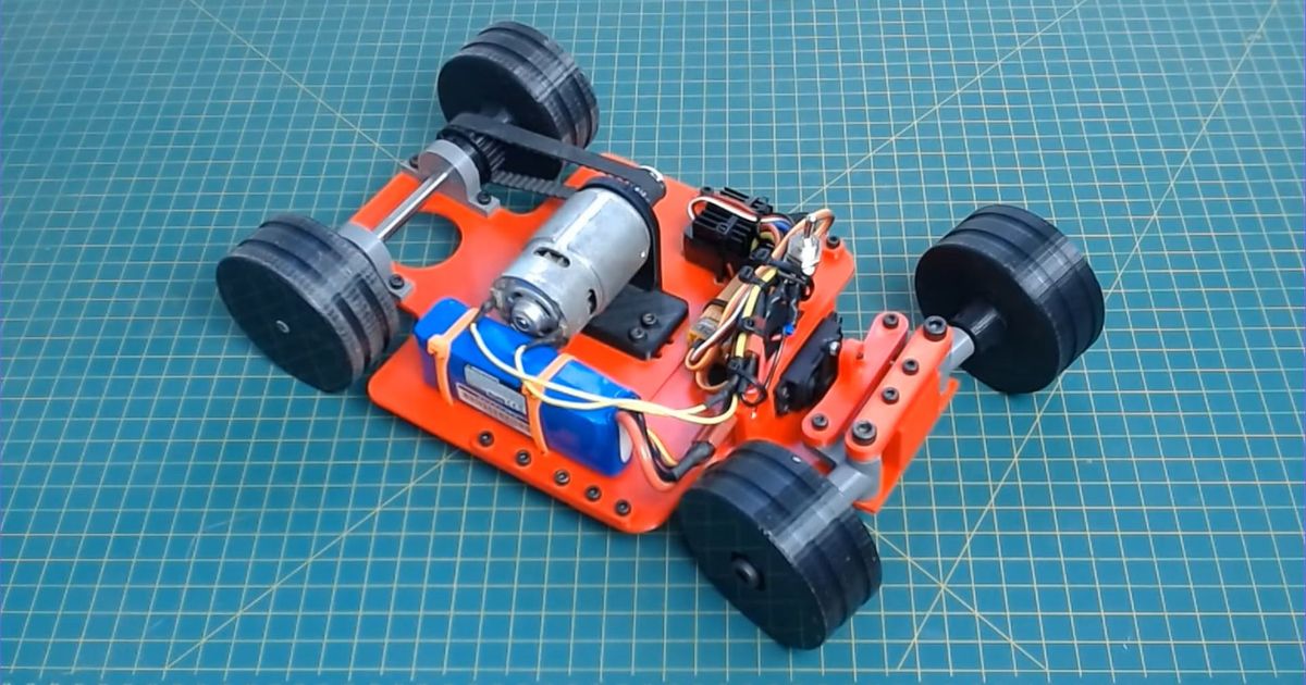 RC Simple Drift car by HendrikxWorkshop | Download free STL model ...