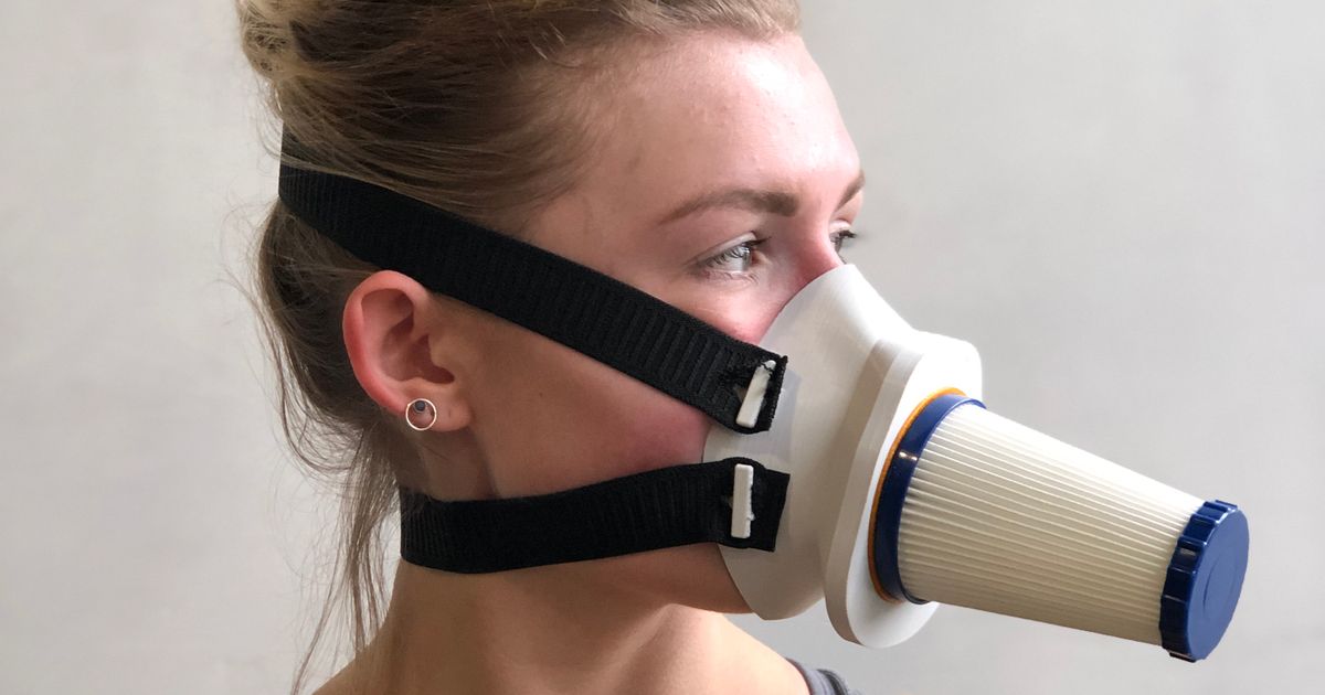 COVID19 F2 HEPA FILTER MASK V3 by Josh Hughes Studios | Download free ...