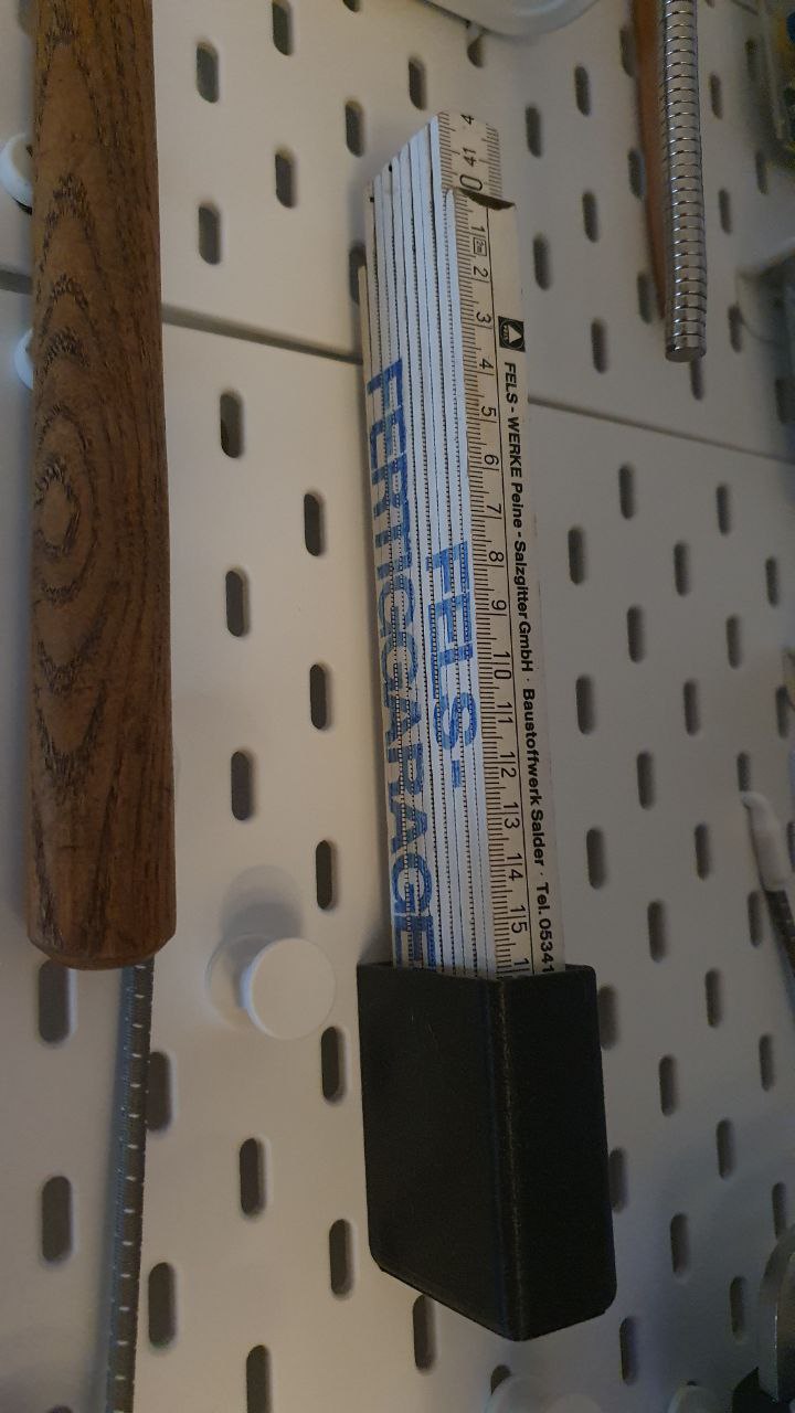 2m Folding Ruler Compact Holder for Skadis by alexzapff | Download free ...