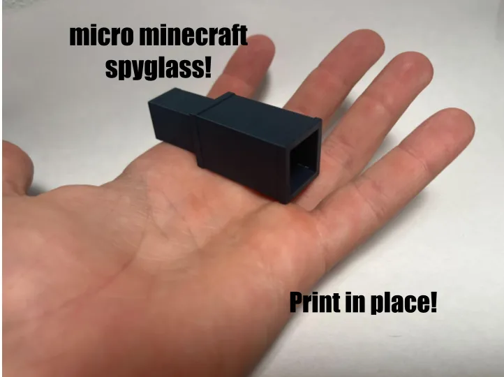 Working Minecraft Spyglass Print In Place by will rollup | Download ...