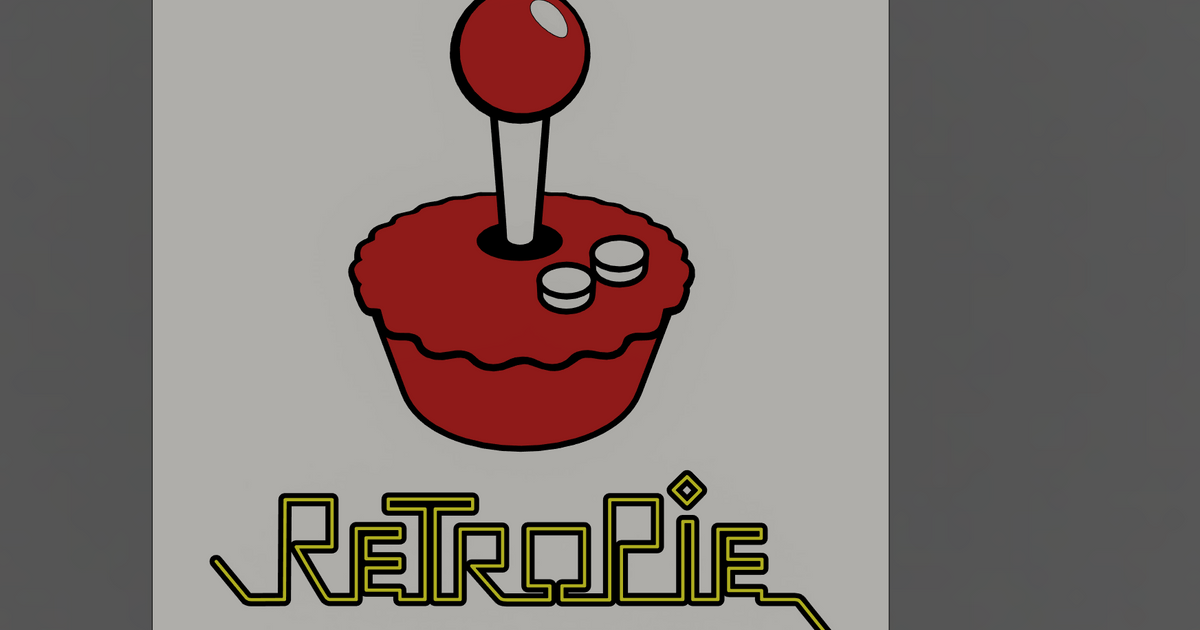 Retropie Badge Plate by techdragon157 | Download free STL model ...