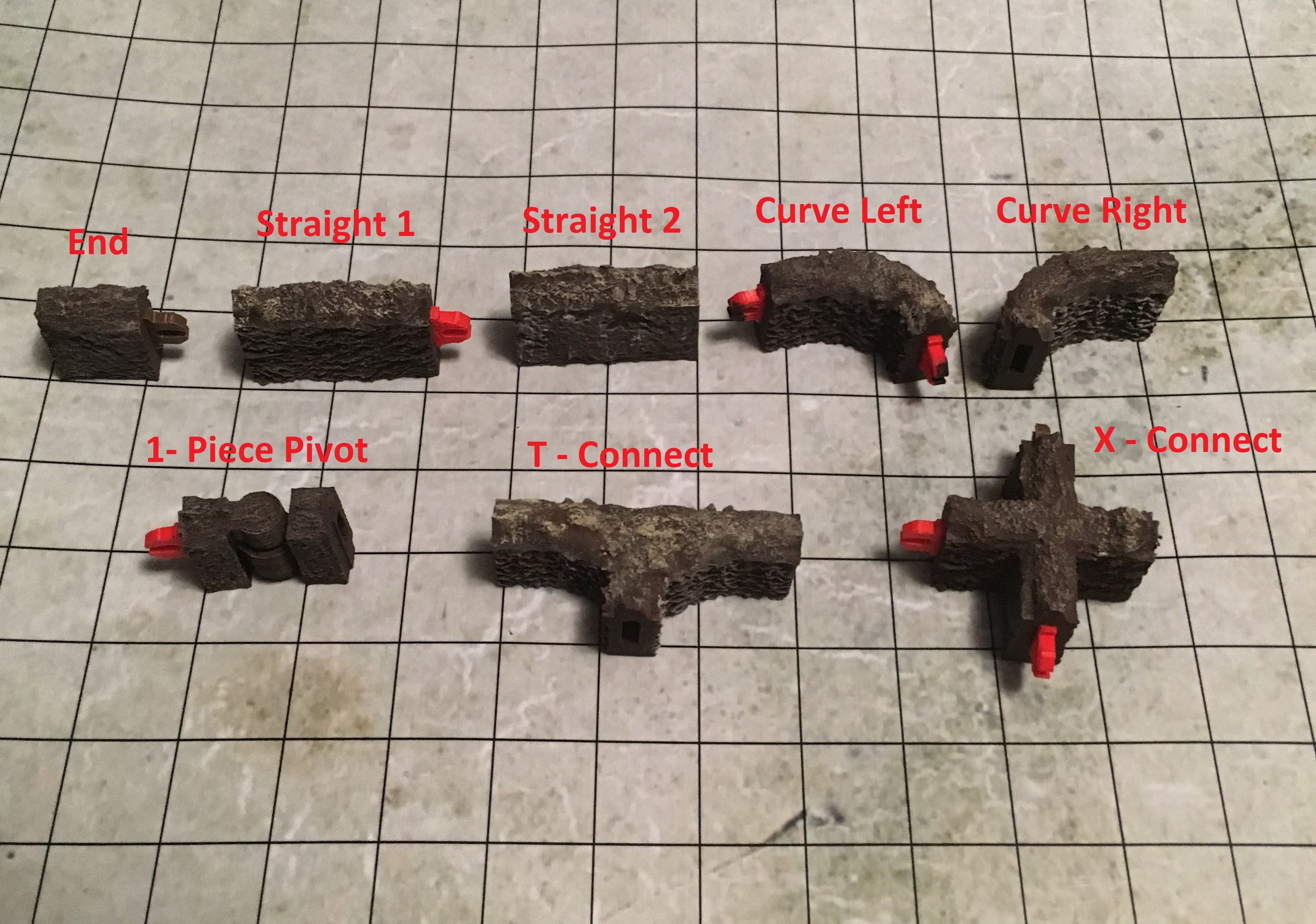 Dungeon Sticks Connectable with OpenLOCK by Melabam | Download free STL ...