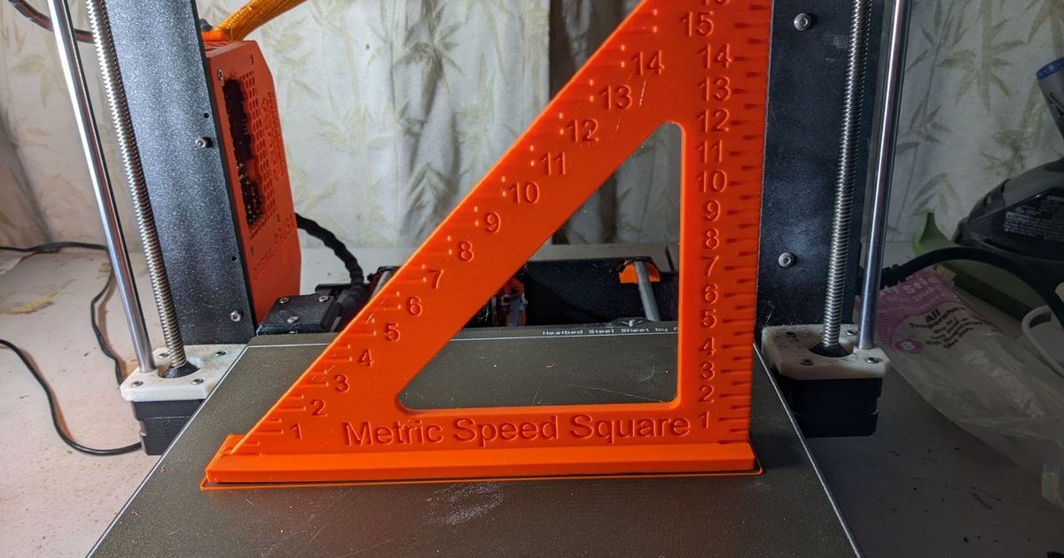 Metric Speed Square by Henry | Download free STL model | Printables.com