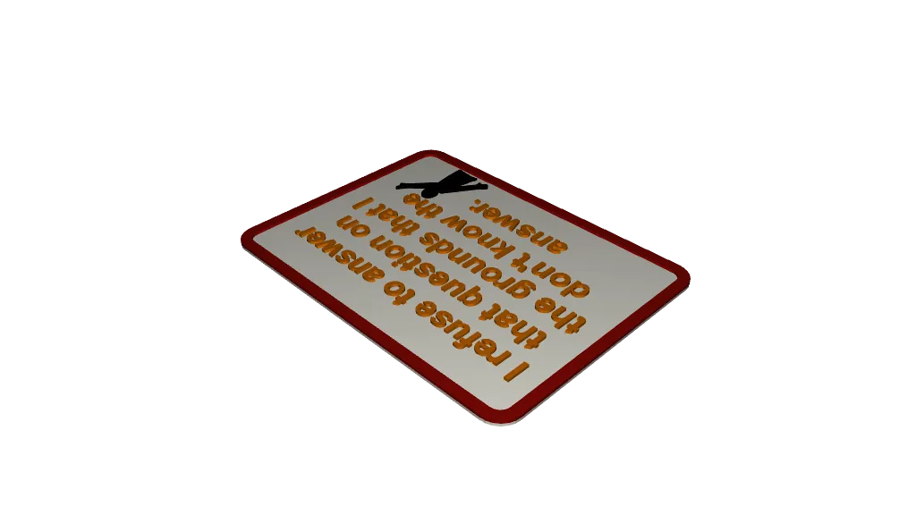 Answer Questions Sign - MMU by Greg Kats | Download free STL model ...