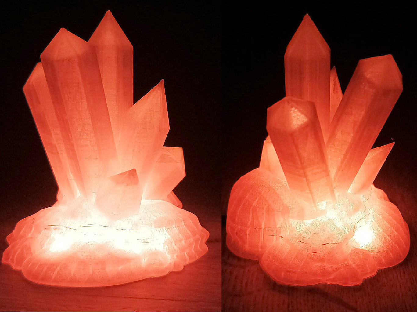 Led Light (Crystal on Rock) - USB powered by Wim V | Download free STL ...