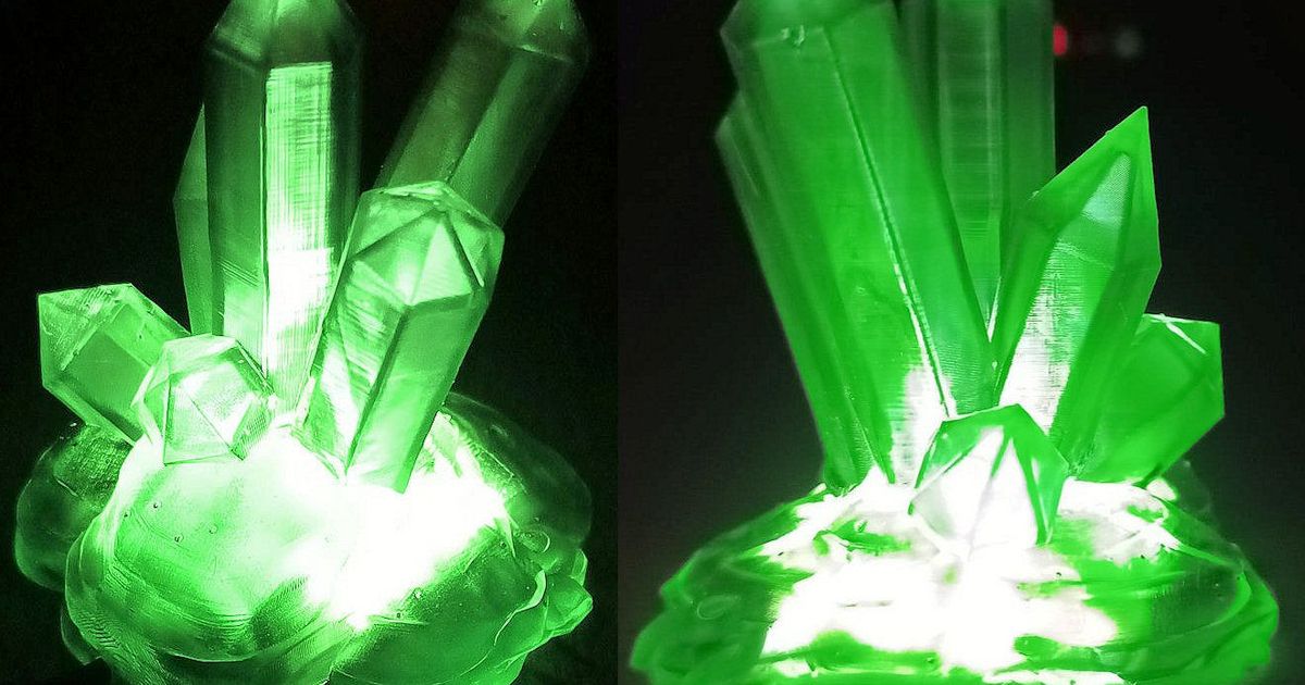 Led Light (Crystal on Rock) - USB powered by Wim V | Download free STL ...