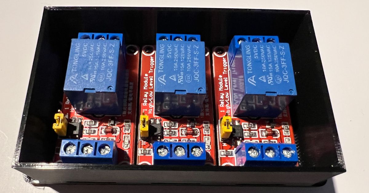 Arduino Relay Case X3 By Zlb Download Free Stl Model