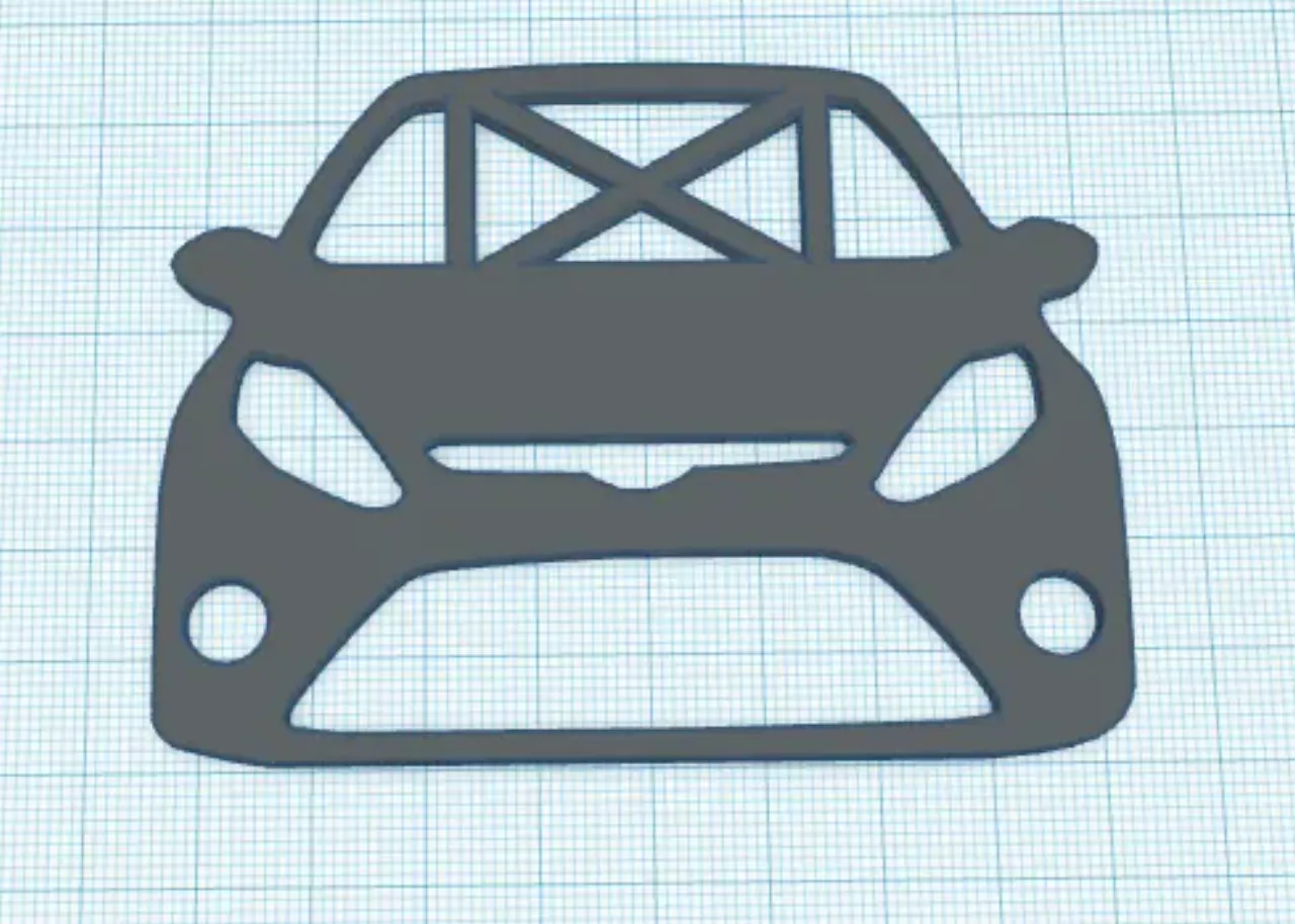 Ford Fiesta MK7 Rally keyring by Heine Sørensen | Download free STL ...