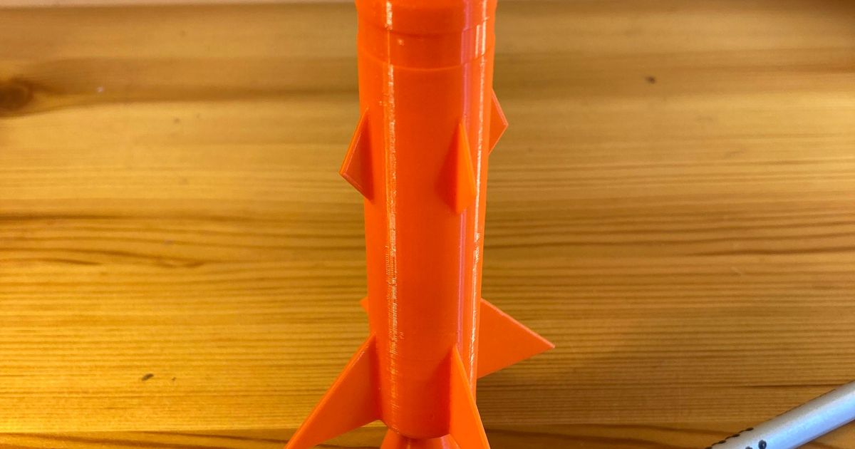 Simply Advanced Toy Rocket by Hyrax | Download free STL model ...