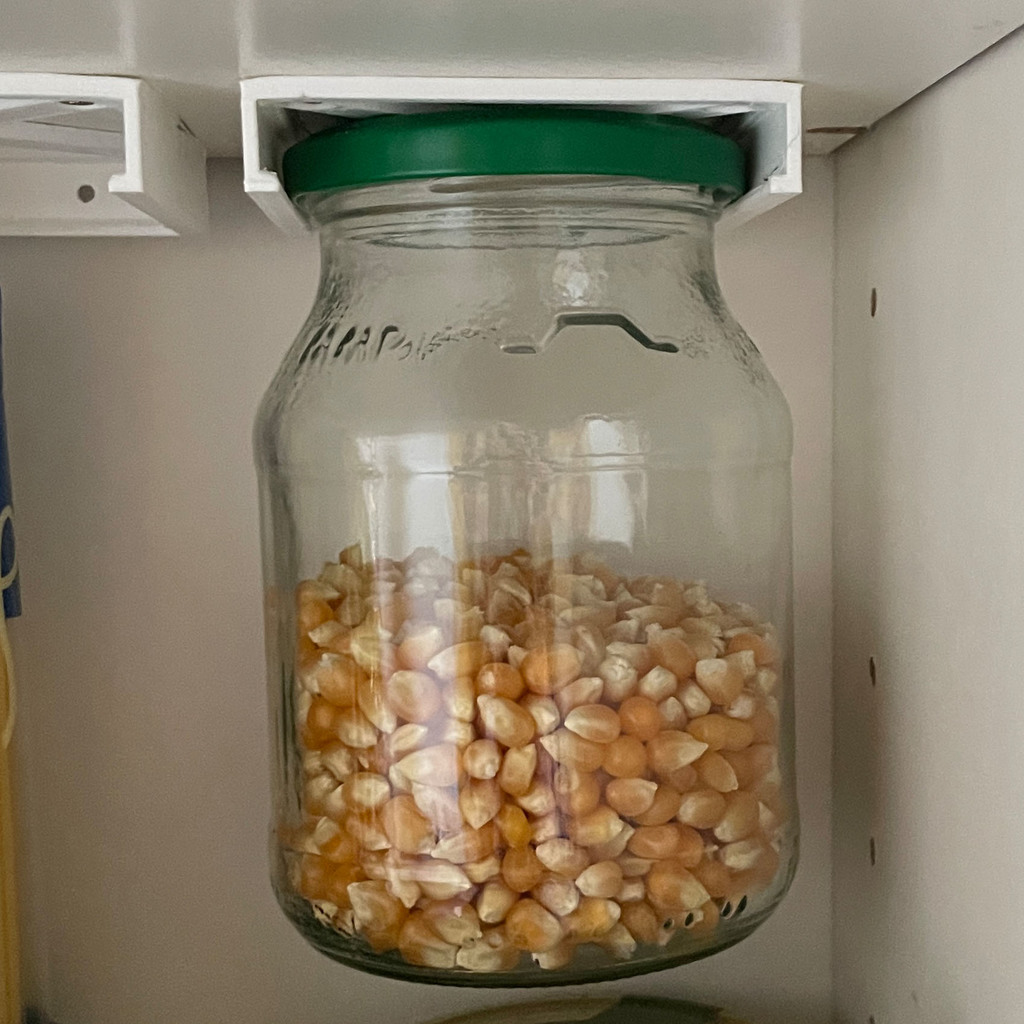 customizable jar sliding mount (e.g. spice rack) by Bob837 | Download ...