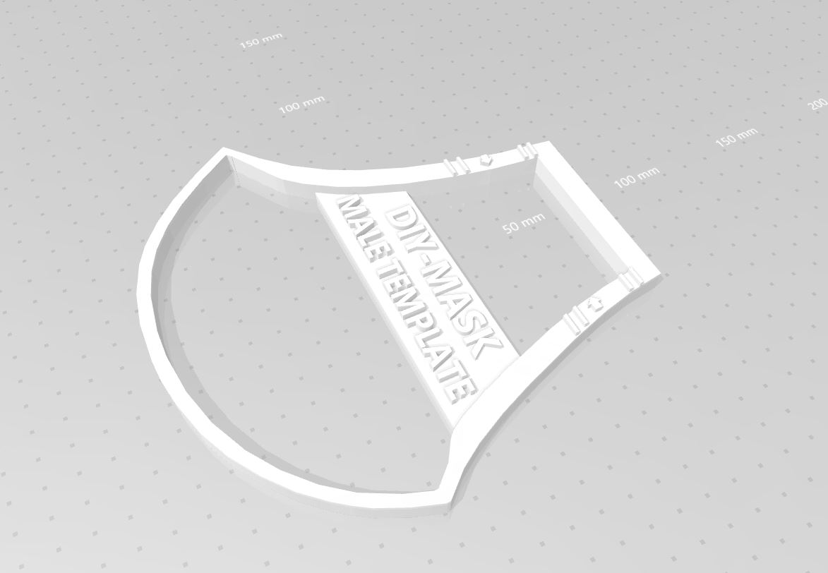 DIY-FACEMASK (sewing template) by ZronekPrints | Download free STL ...