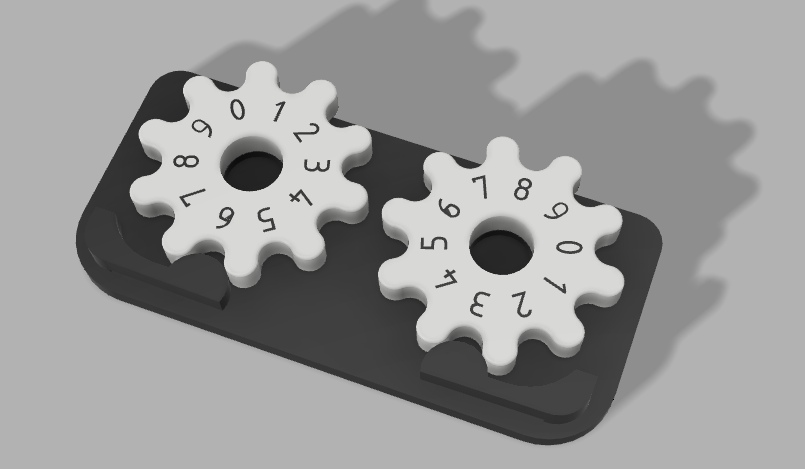 Counter or number reminder keychain by JaS | Download free STL model ...