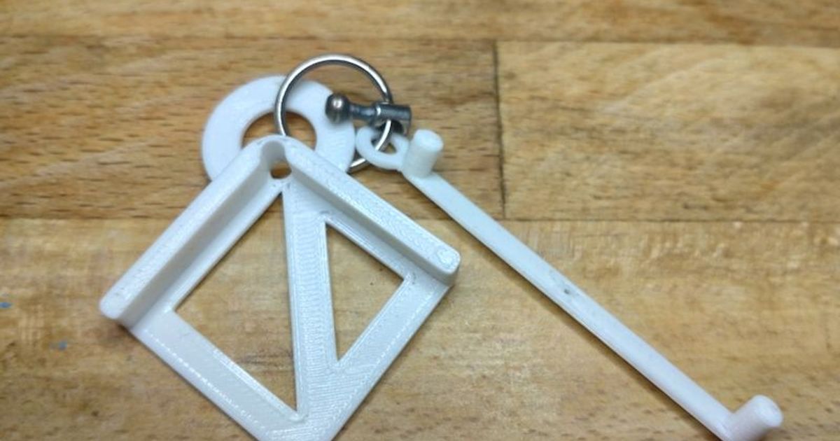 Keychain Center Finder by hn3000 | Download free STL model | Printables.com