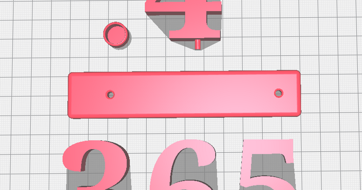 numbers and holder by vifzack | Download free STL model | Printables.com