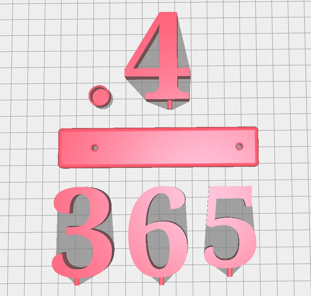 numbers and holder by vifzack | Download free STL model | Printables.com