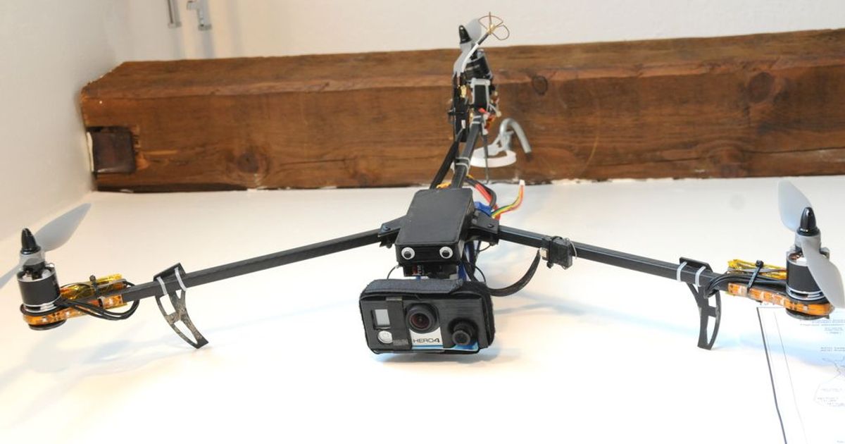 GoPro & CCD camera housing for RC Explorer Tricopter V3 by Jonni ...