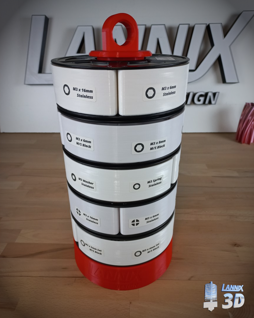 Tecor Spool Parts Organiser by Lannix 3D | Download free STL model ...