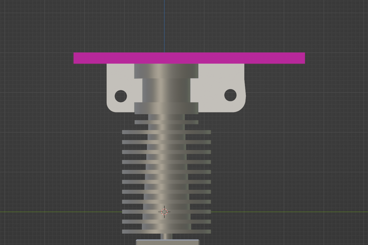 E3D V6 Hotend mount for Biqu B1 by jacek | Download free STL model ...