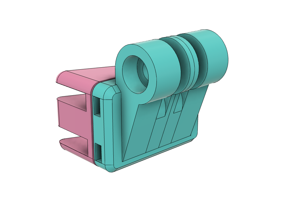 Backpack GoPro Mount by cewo | Download free STL model | Printables.com