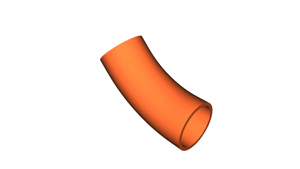 Vac 1 2"PVC elbow 45deg by InqEnzo | Download free STL model ...