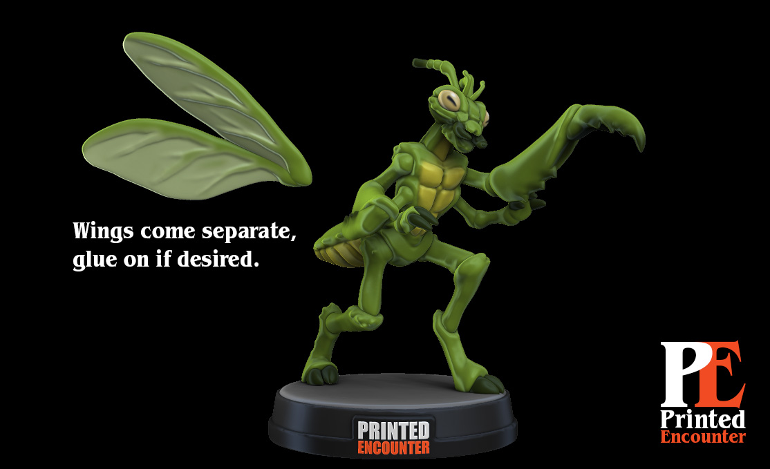Mantid Creature by Printed Encounter | Download free STL model ...