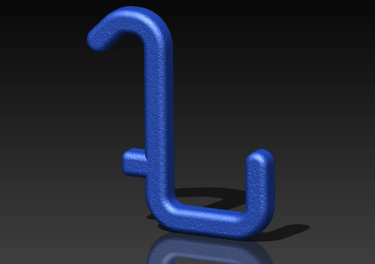 A Simple Peg Board Hook with Alignment Bump by JC Custom Designs | Download free STL model ...