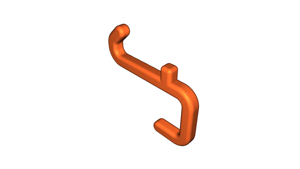 A Simple Peg Board Hook with Alignment Bump by JC Custom Designs | Download free STL model ...