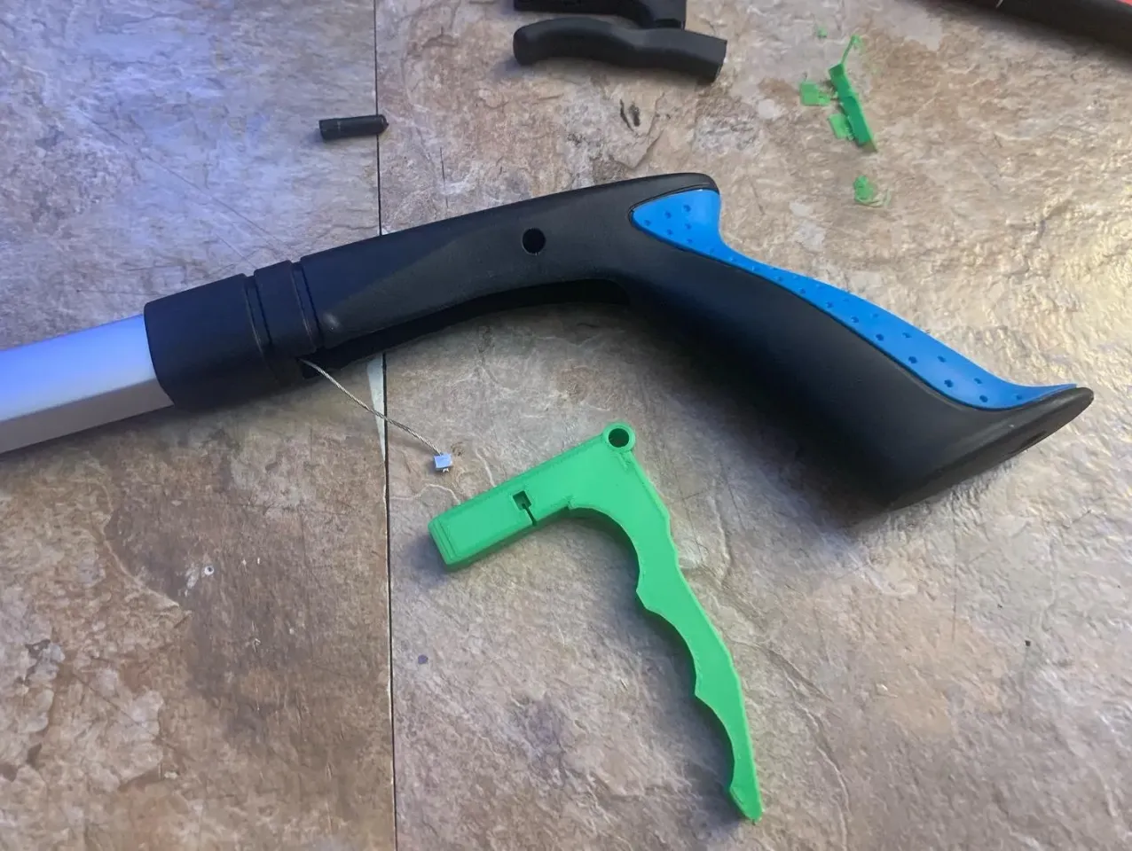 Trigger replacement for mobility aid grabber reacher tool by W5AUG ...