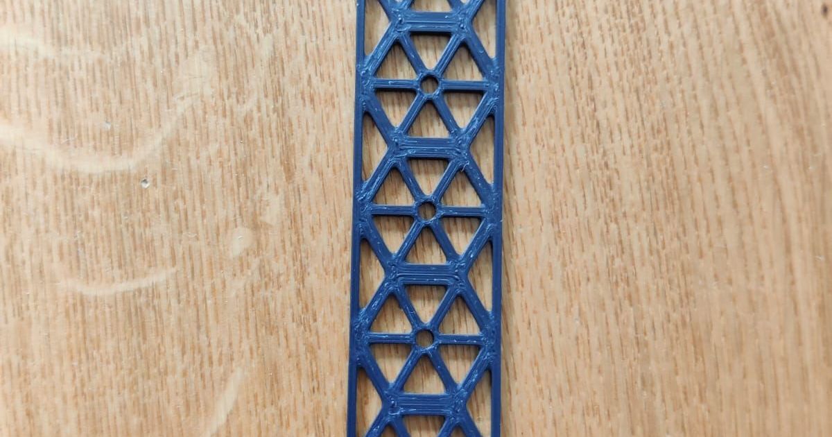Iso-grid bookmark by Megacookiez | Download free STL model | Printables.com