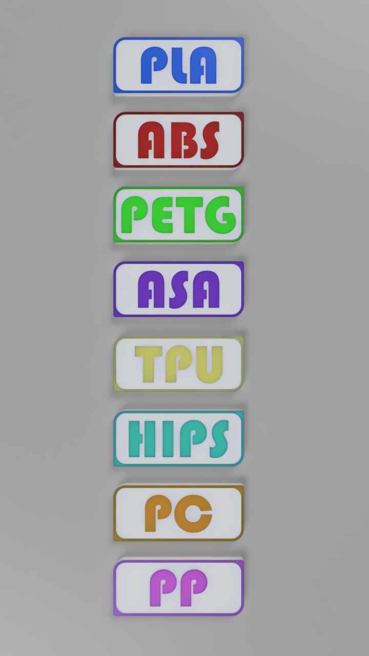 Material ID Magnet by Kyle Myers | Download free STL model | Printables.com