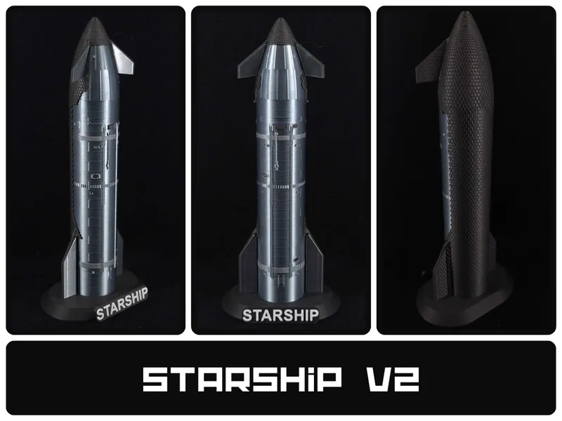 STARSHIP S24/B7 by Kmobrain - AstroDesign3D | Download free STL model ...