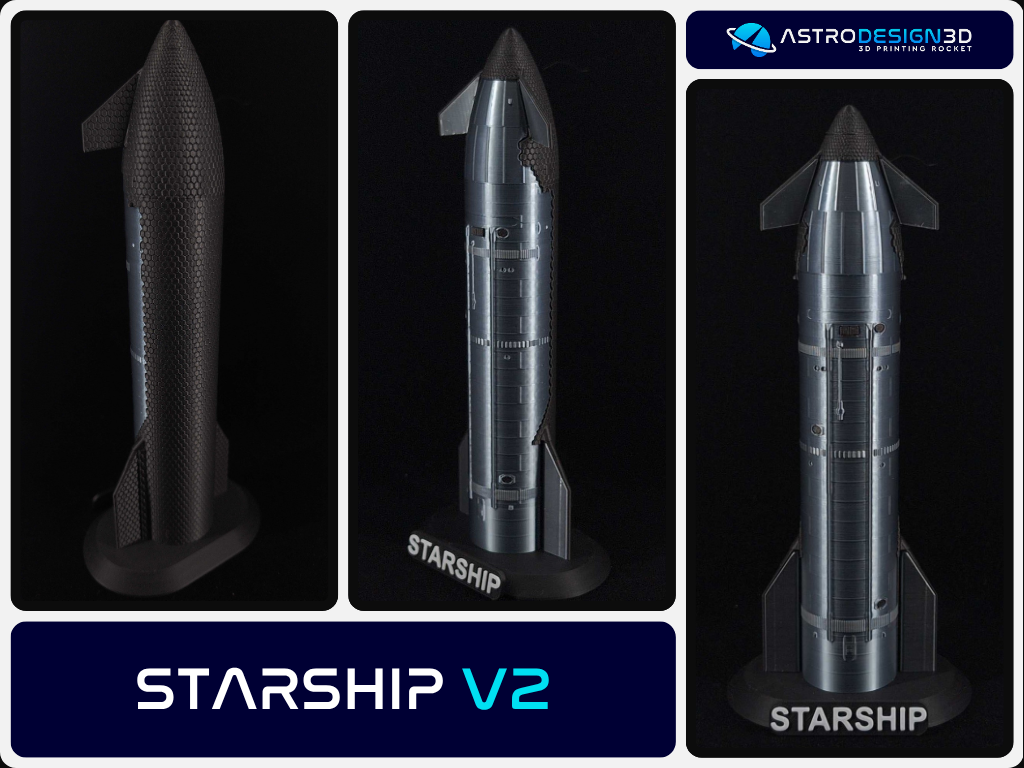 STARSHIP S24/B7 by Kmobrain - AstroDesign3D | Download free STL model ...
