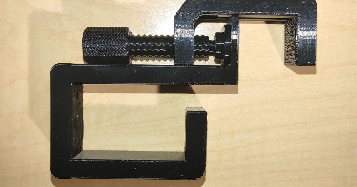 Cable Raceway Tray Desk Clamp by mrmatthorner | Download free STL model ...