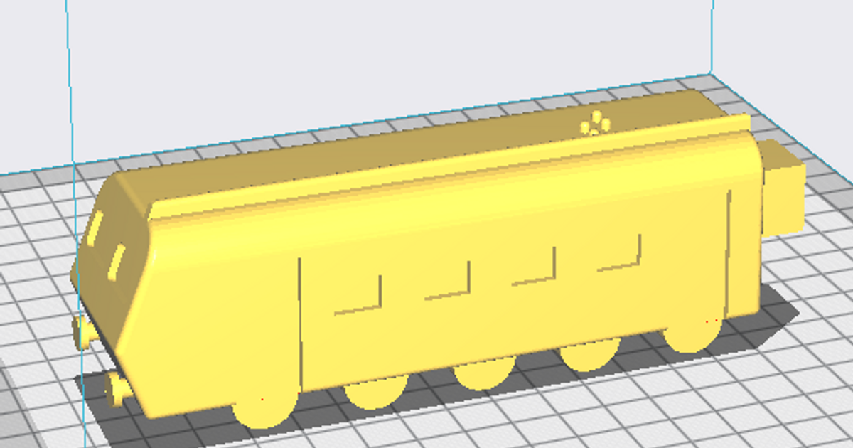 train in 3 parts by 3D printing girll | Download free STL model ...