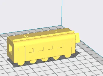 train in 3 parts by 3D printing girll | Download free STL model ...