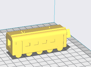 train in 3 parts by 3D printing girll | Download free STL model ...