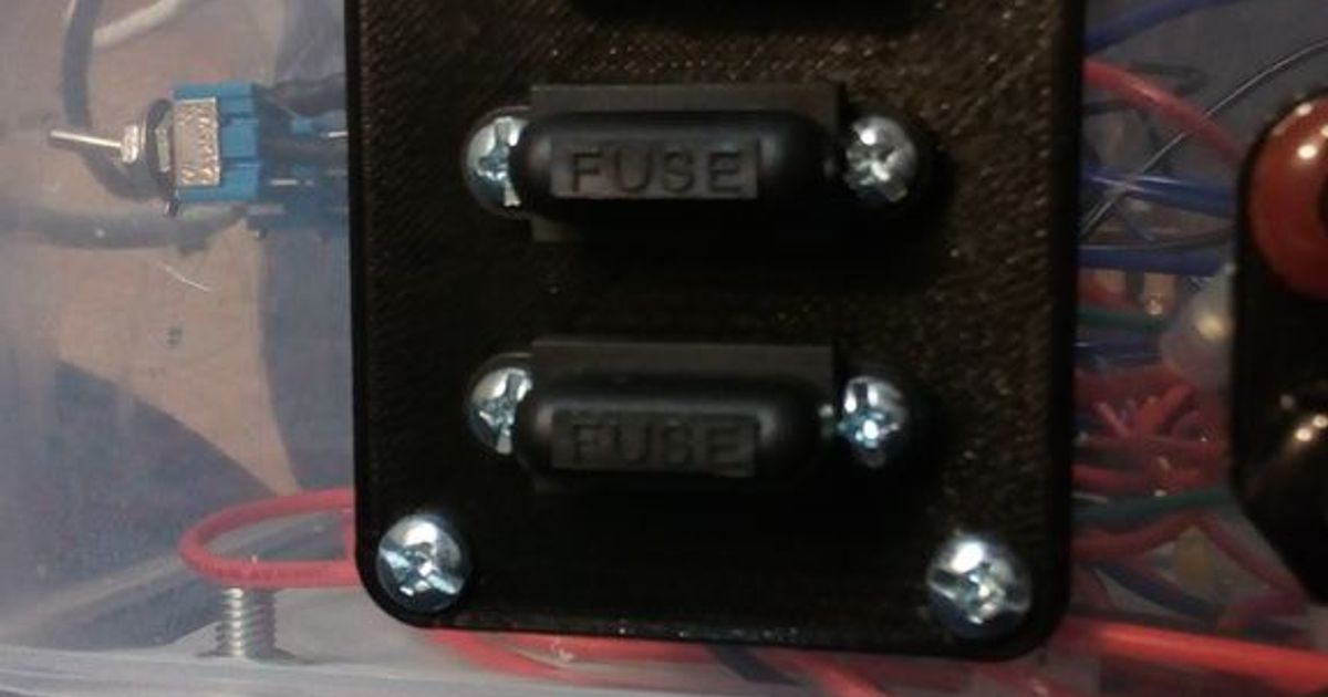 Panel ATO-ATC 2 to 10 Blade Fuse Holders Mount Plate by DJ_Foot ...