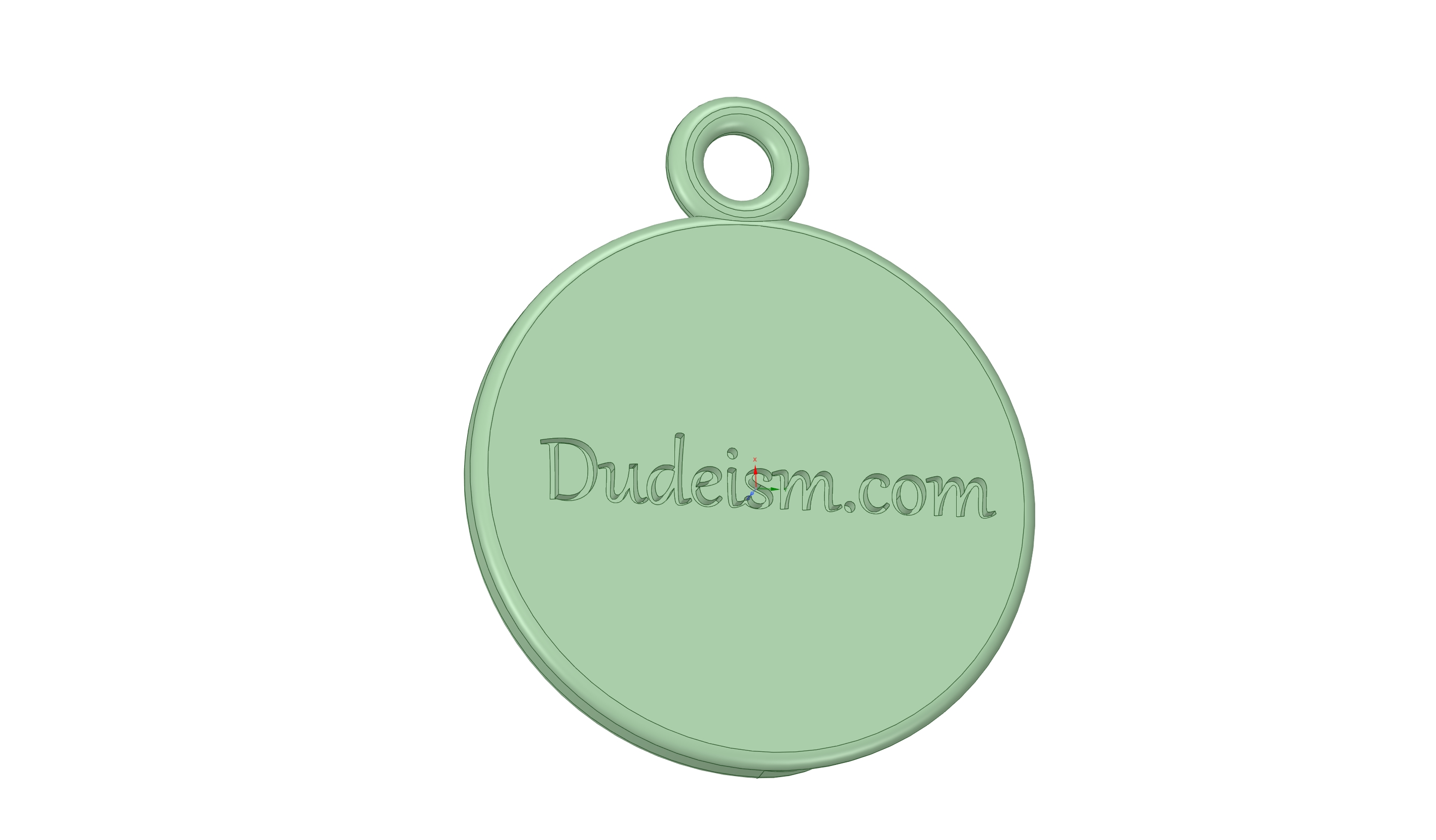 Dudeism pendant by SpokaneDudeist | Download free STL model ...