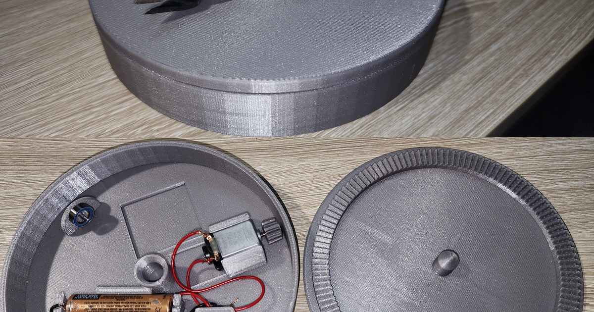 Compact rotating platform project- 14cm wide x 2.5cm tall by Triple G ...