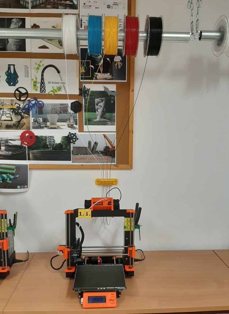 Prusa MMU2 tube holder for filament by martin_pihrt | Download free STL ...