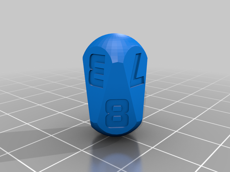 Barrel Dice with Spherical End by merec | Download free STL model ...