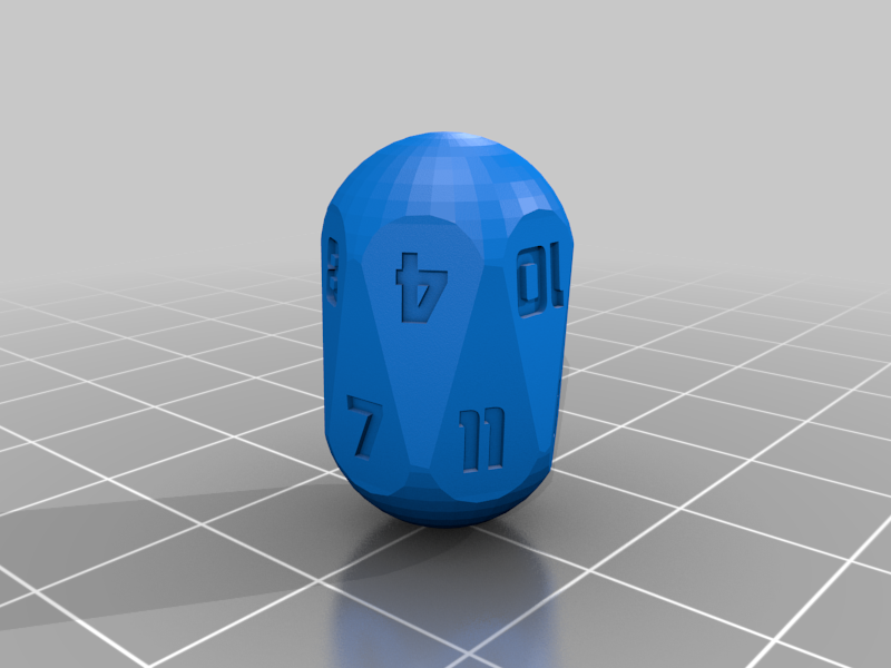 Barrel Dice with Spherical End by merec | Download free STL model ...