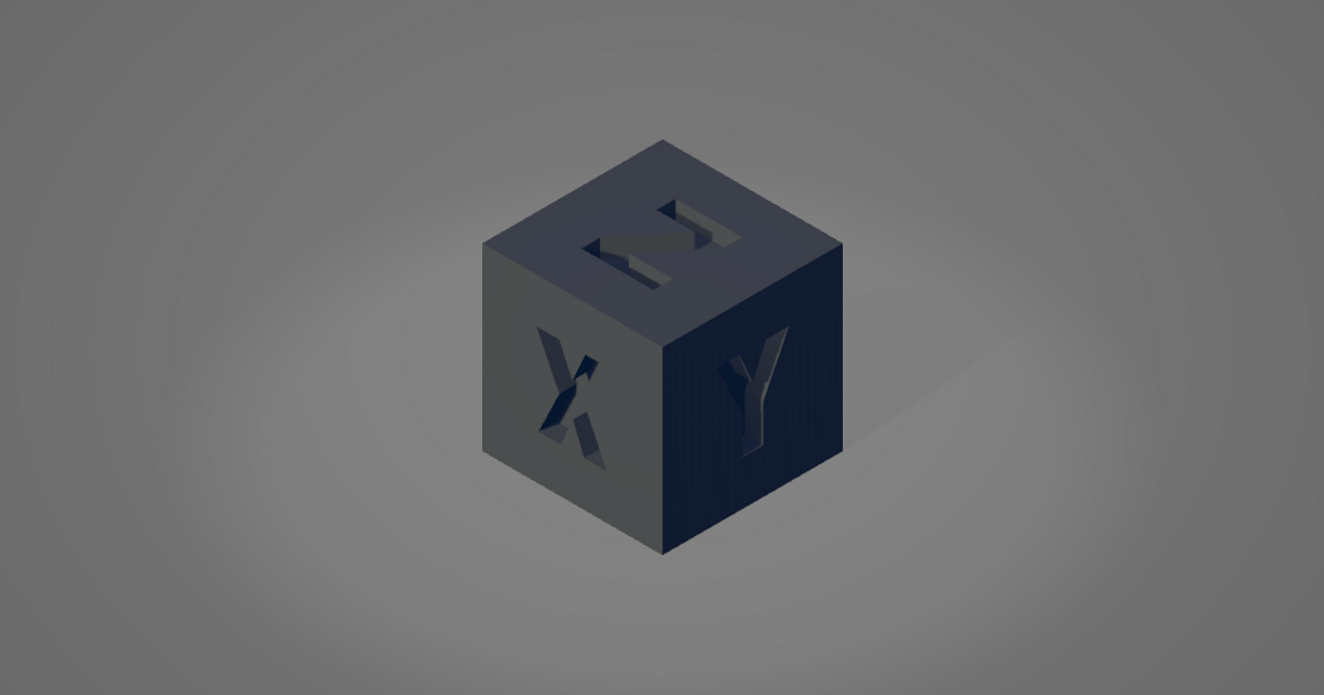XYZ 10mm Calibration Cube by v68AQP | Download free STL model ...