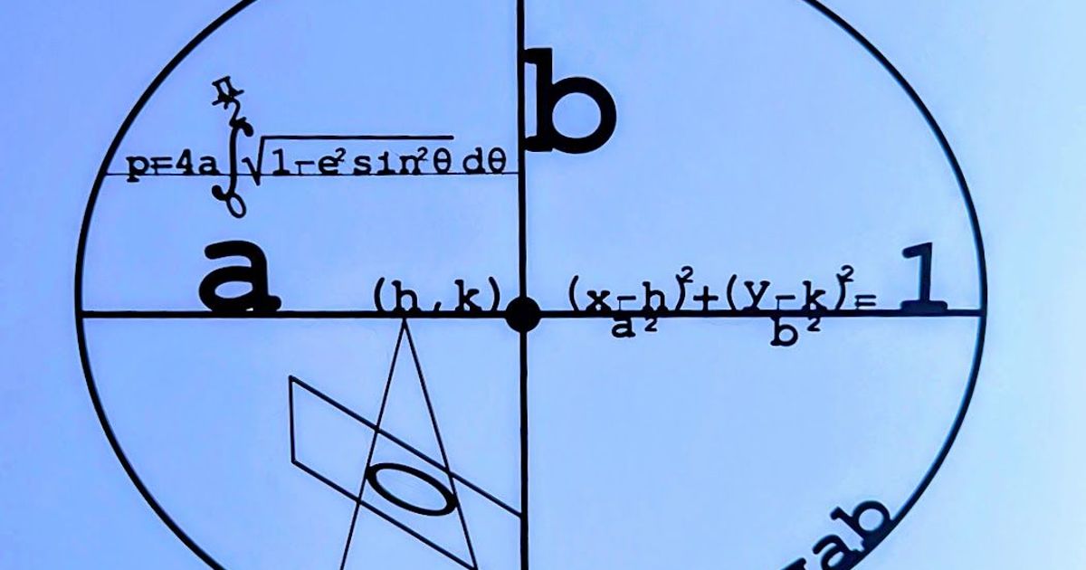 Ellipse with mathematical functions by thebrew.shop | Download free STL ...