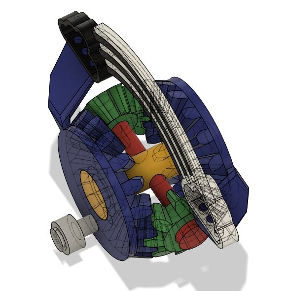 Rainbow Bevel Gear Fidgety Thingamajig by thebrew.shop | Download free ...