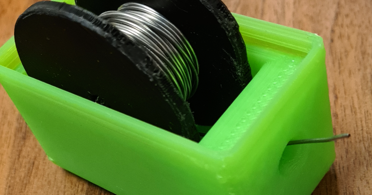 gridfinity solder roll holder with roll by Simon Lundell | Download ...