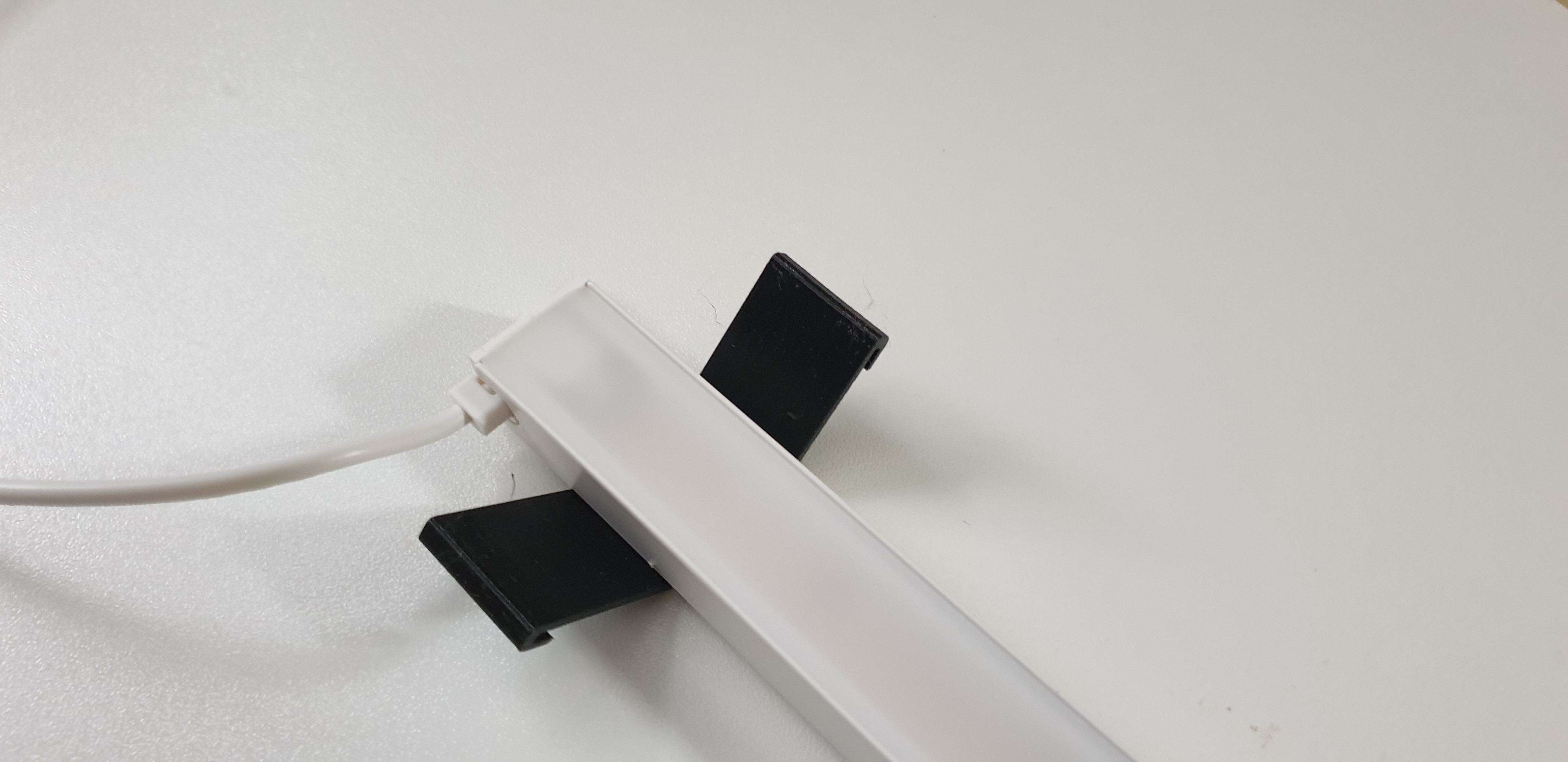 ledstrip clips to mount ledstrip MITTLED in Ikea BROR cabinet post by ...